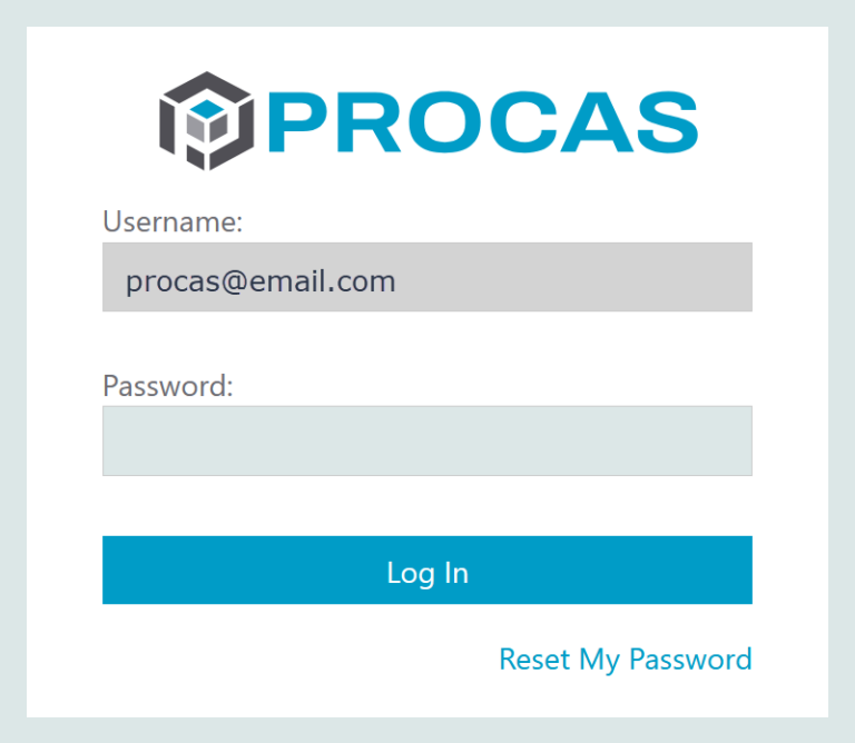 Logging into PROCAS Timekeeping - PROCAS