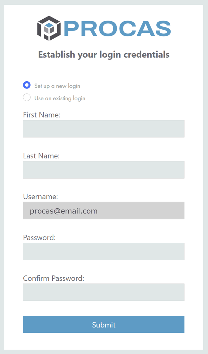 Logging into PROCAS Timekeeping - PROCAS